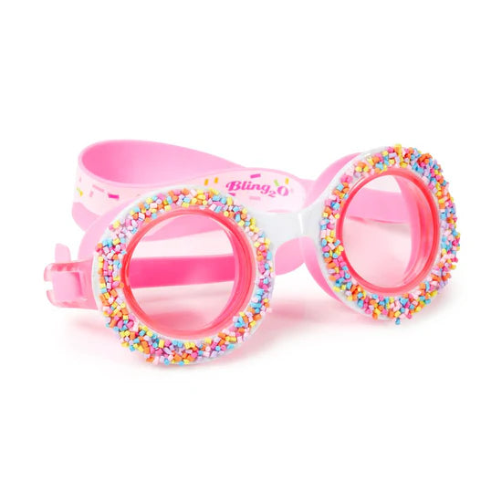 Bling2o - Do Nuts 4 U Kids' Swim Goggles - Pink - Everything But The Princess