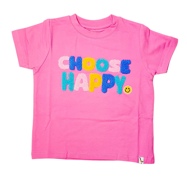 Preppy Goose Choose Happy Short Sleeve Tee - Everything But The Princess