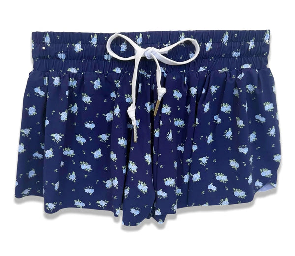KatieJ NYC Farrah Short - Baby Blue Ditsy Floral - Everything But The ...
