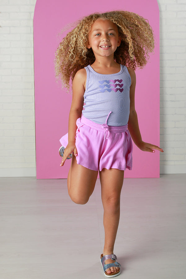 Flowers By Zoe Neon Purple Flyaway Shorts * Built In Bike Short ...