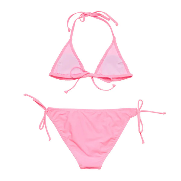 Snapper Rock Pink Shirred Triangle Tween Bikini - Everything But The ...